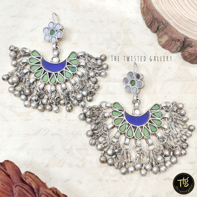 Boho chaand mirror dangler