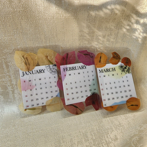 Real Flower Calender 2024