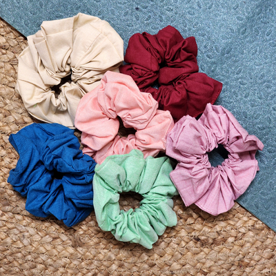 Colorful Scrunchies Bright Colored Look Pack of 6 For Girls by The ...