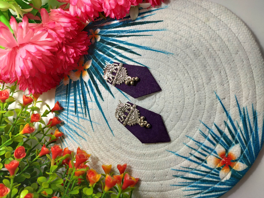Handmade Purple Studs
