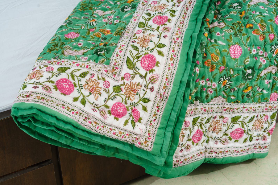 Hand Block Printed Quilt