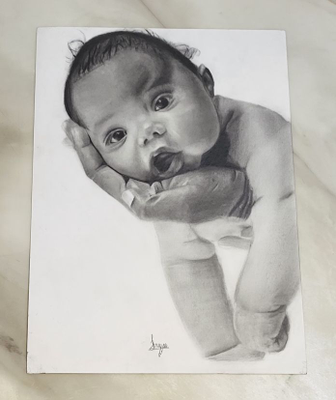 Cute Baby Handmade Sketch
