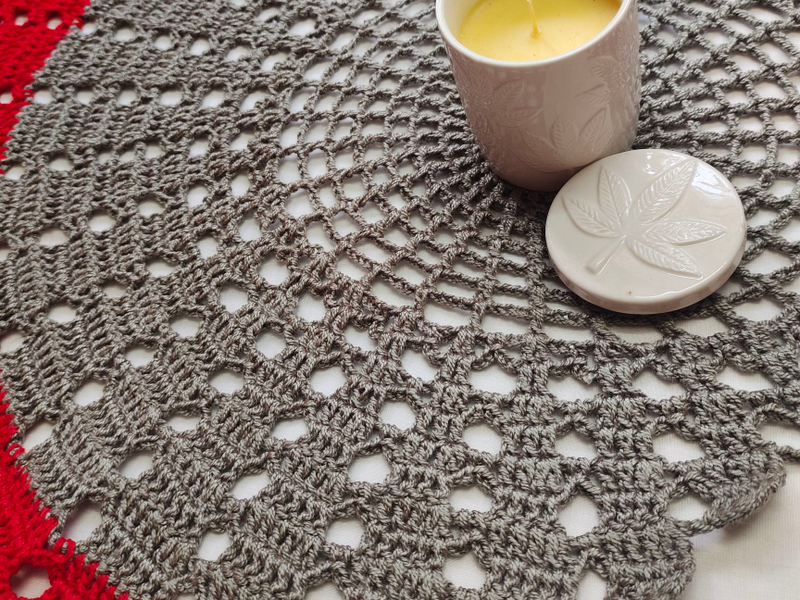 Crochet Pinwheel/ Spiral Table Runner
