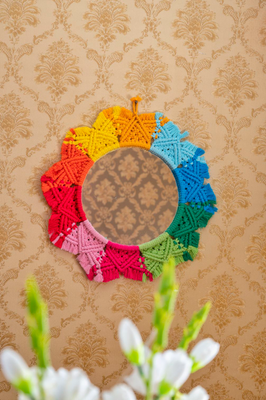 Macrame Mandala Mirror