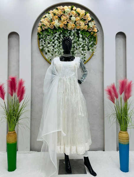 Designer Suit on Havy Organza silk Febric