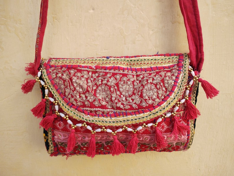 Indian Ethnic Handmade Patchwork Decorative Sling Bags for Girls and ...