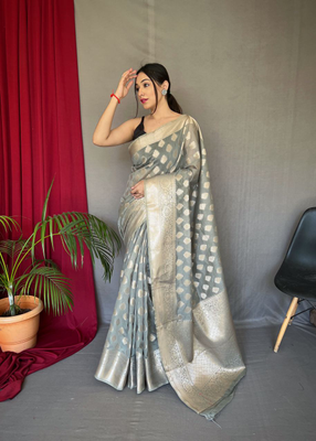 Pure muslin silk saree