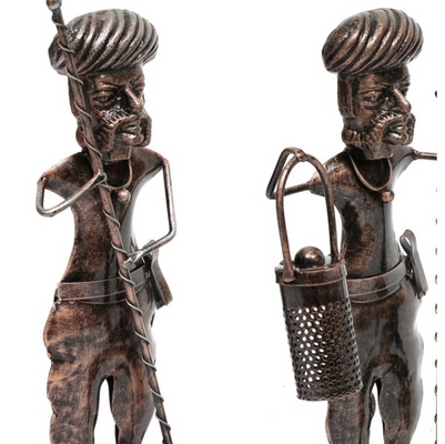 Copper Metal Musical Showpiece - Set of 3 by Craft Tree