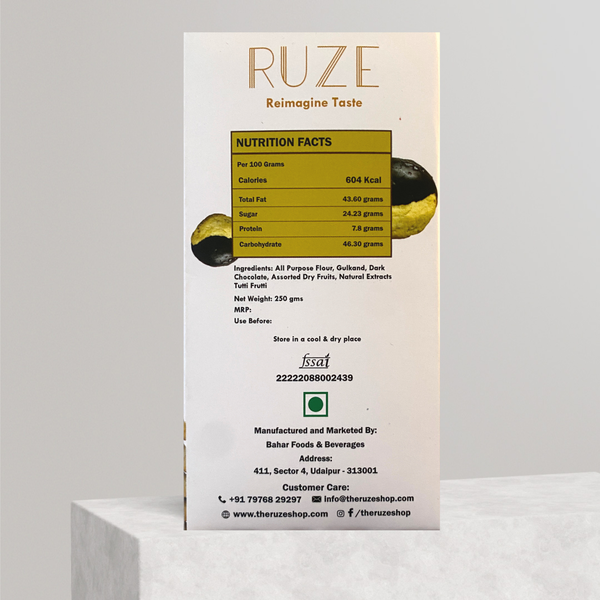 Combo Offer - Ruze Jam Filling Half Moon Dark and Milk Chocolate Cookies
