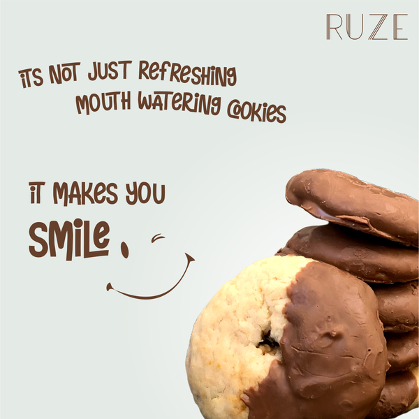 Combo Offer - Ruze Jam Filling Half Moon Dark and Milk Chocolate Cookies