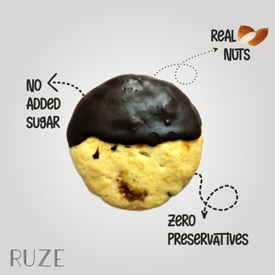 Combo Offer - Ruze Jam Filling Half Moon Dark and Milk Chocolate Cookies