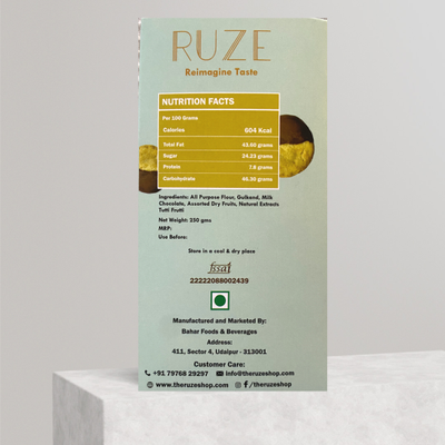 Combo Offer - Ruze Jam Filling Half Moon Dark and Milk Chocolate Cookies