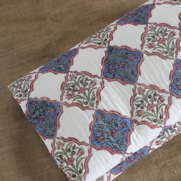 Mughal Jamal Print Cotton Reversible Quilt