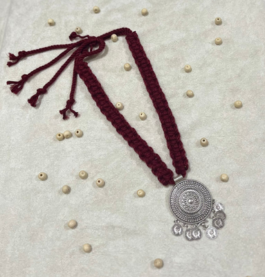 Macrame Handmade Necklace for Navratri