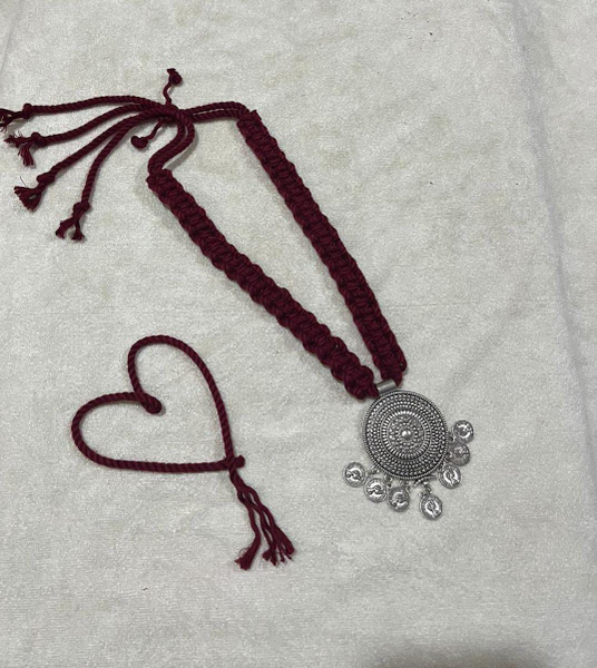Macrame Handmade Necklace for Navratri