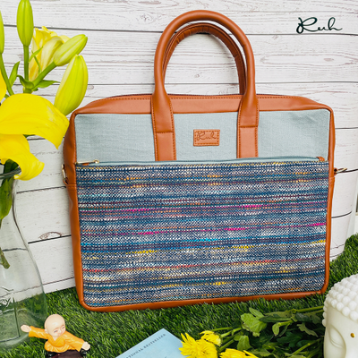 Light Blue Laptop Bag