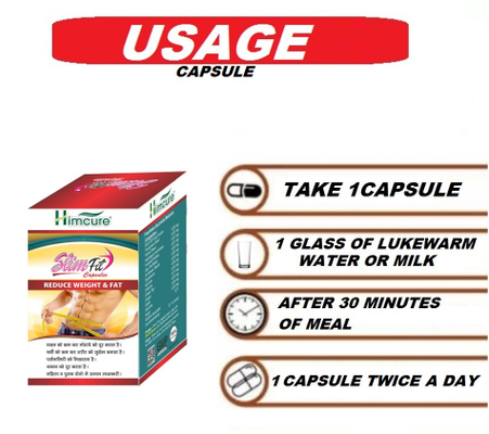HIMCURE Slim-fit capsule+syrup| A complete weight loss solution